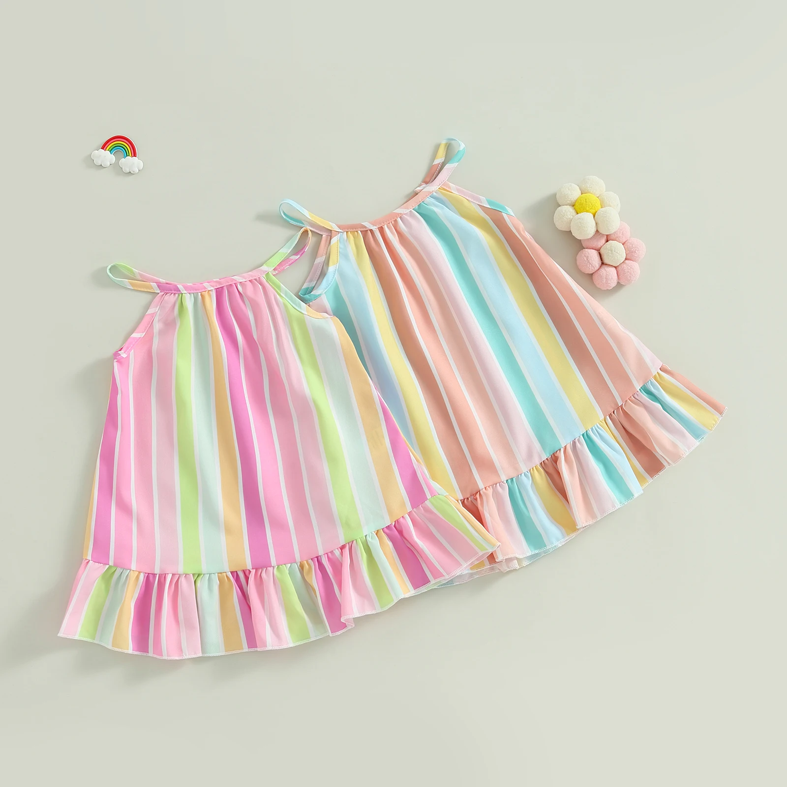 Pudcoco-Kids-Infant-Baby-Girl-Dresses-Sleeveless-Off-Shoulder-Colorful ...