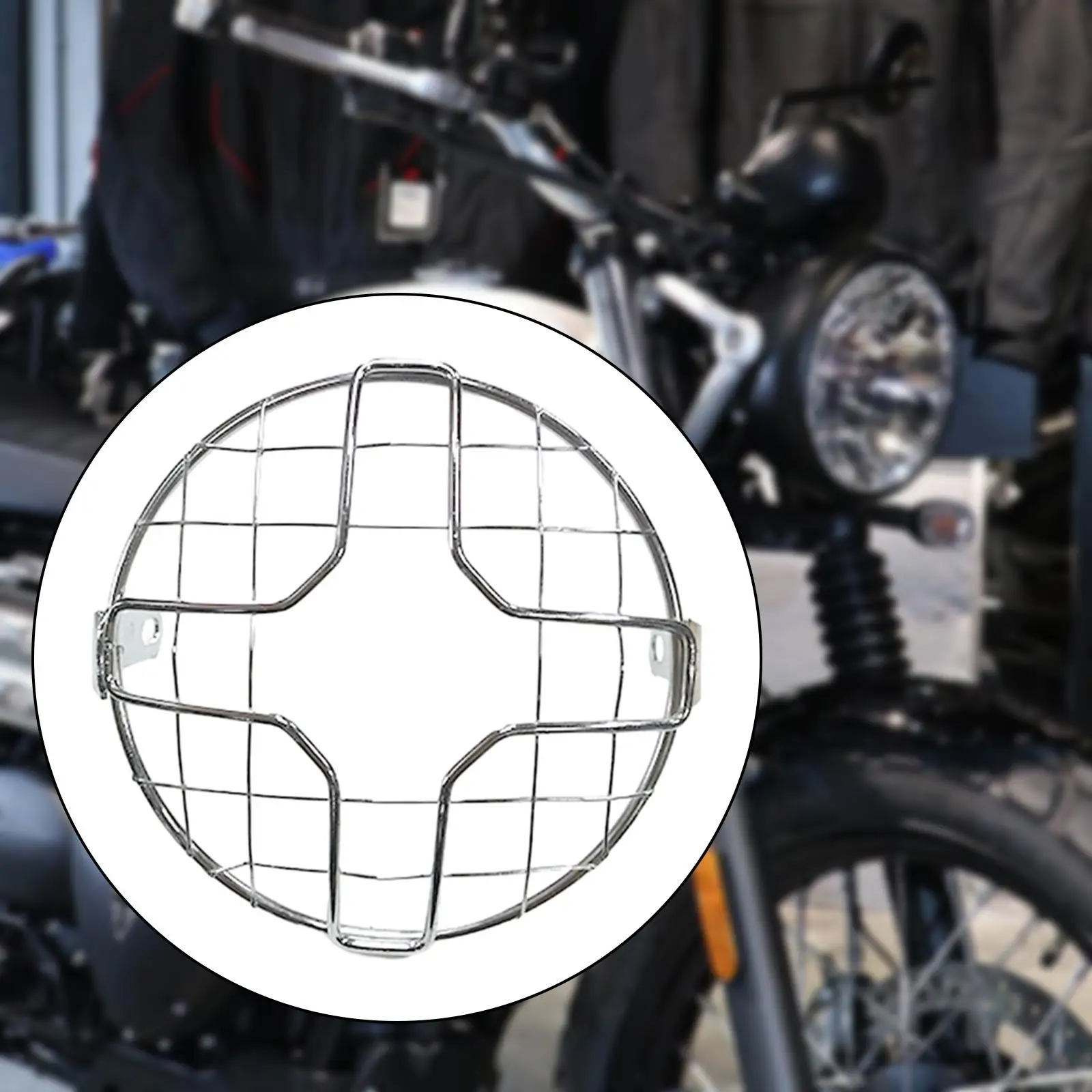 Motorcycle-Headlight-Mesh-Grill-Guard-Lamp-Cover-for-Direct-Replacement ...