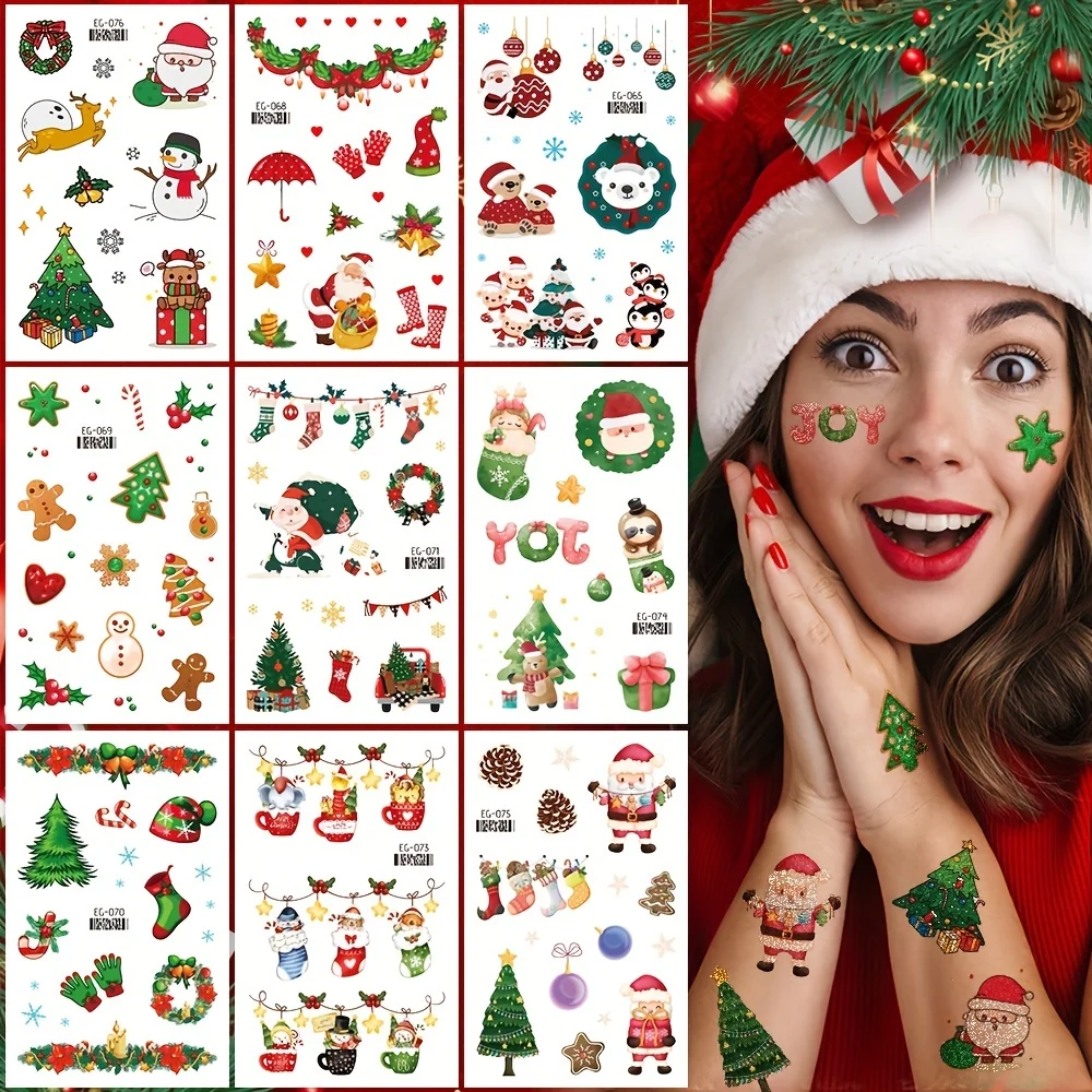 Temporary Holiday Tattoos