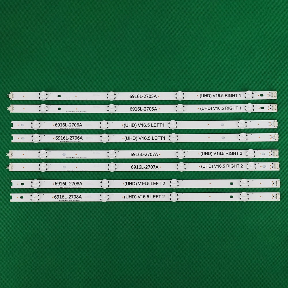 1set-8PCS-LED-backlight-strip-for-LG-49inch-TV-49UH620V-49UH603V ...