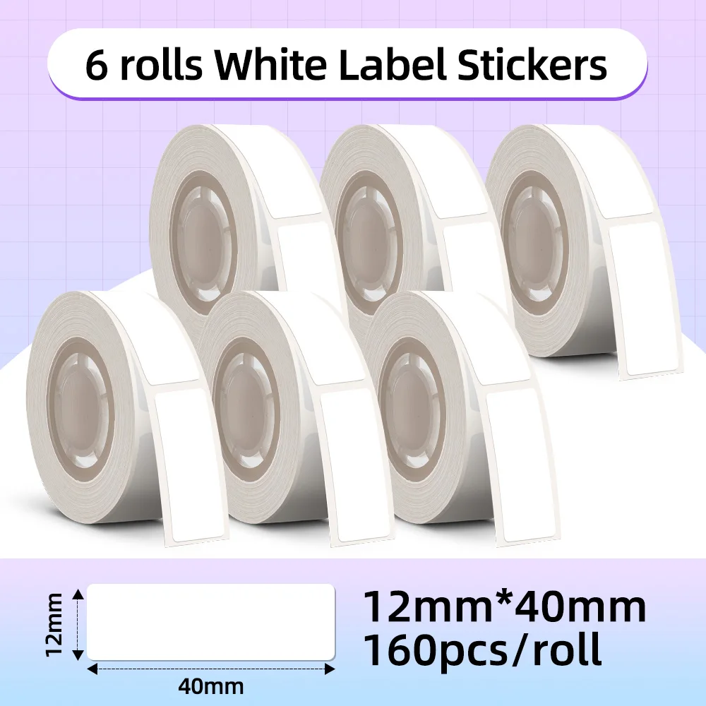 6-rolls-Label-Sticker-Label-Tape-for-Phomemo-Q30-Printer-Thermal-Label ...