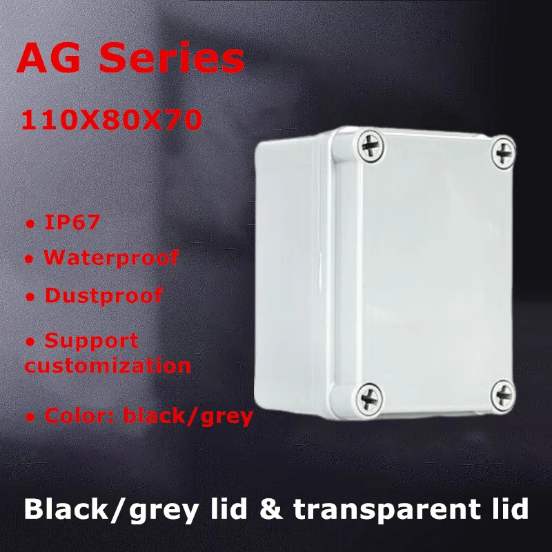 110-80-70mm-Electric-Bypass-Box-Plastic-Electronic-Outdoor-Waterproof ...