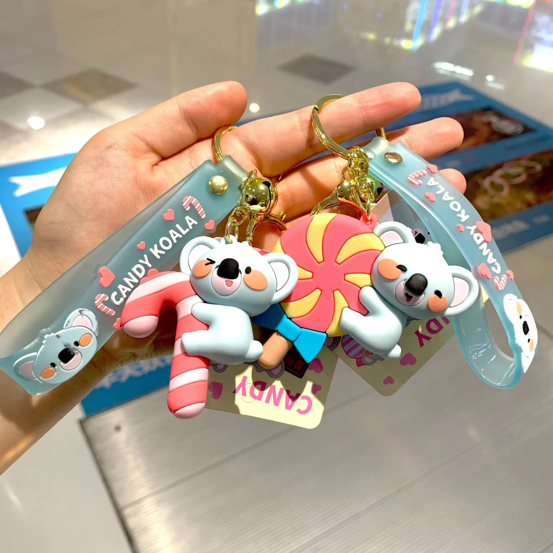 Creative-Cute-Koala-Candy-Keychain-Hanging-Cartoon-Couple-Car-Bag-Key ...