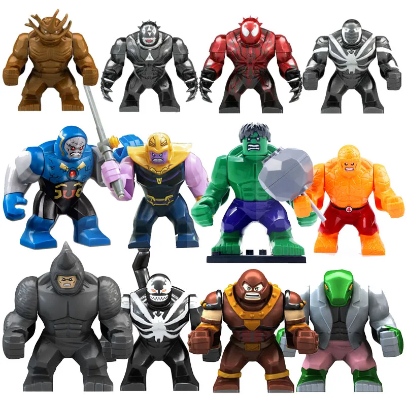 Marvel Mini Building Blocks Superhero Action Figure Hulk Spider Man ...