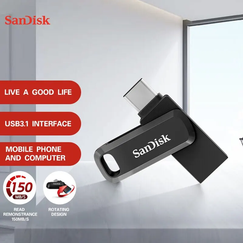 SanDisk-U-Disk-Dual-interface-Rotary-Type-C-Mobile-Phone-Dual-use-U ...