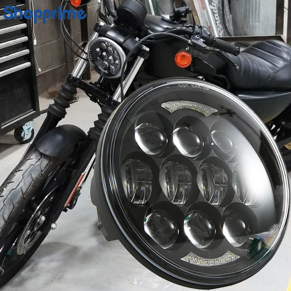 Faros Led Honda Shadow Faros / Bombillas Led 5 75" Aro Drl Iii 3