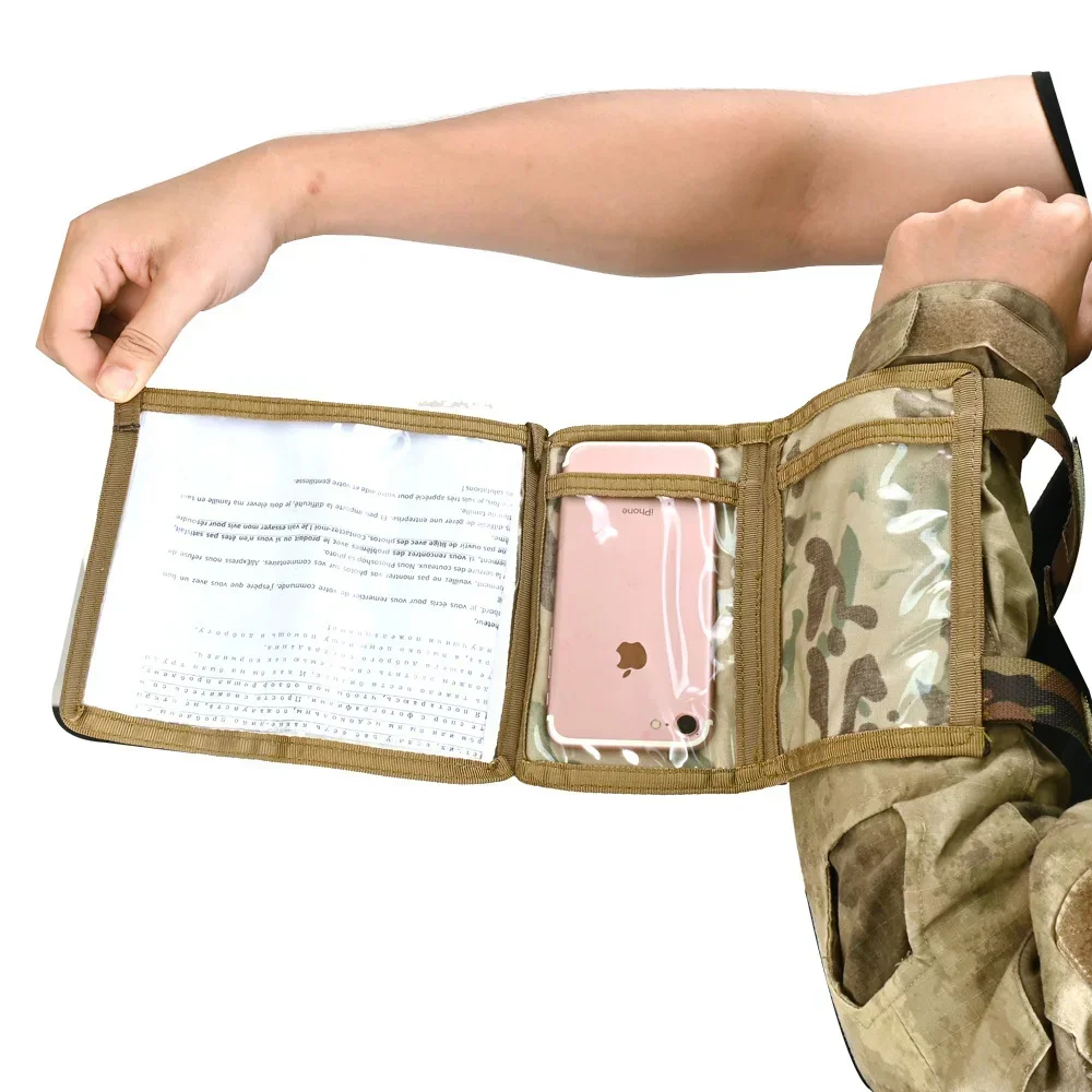 Tactical-Gear-Armband-Wrist-Map-Holder-Sleeve-Pouch-Card-Strap-Arm ...