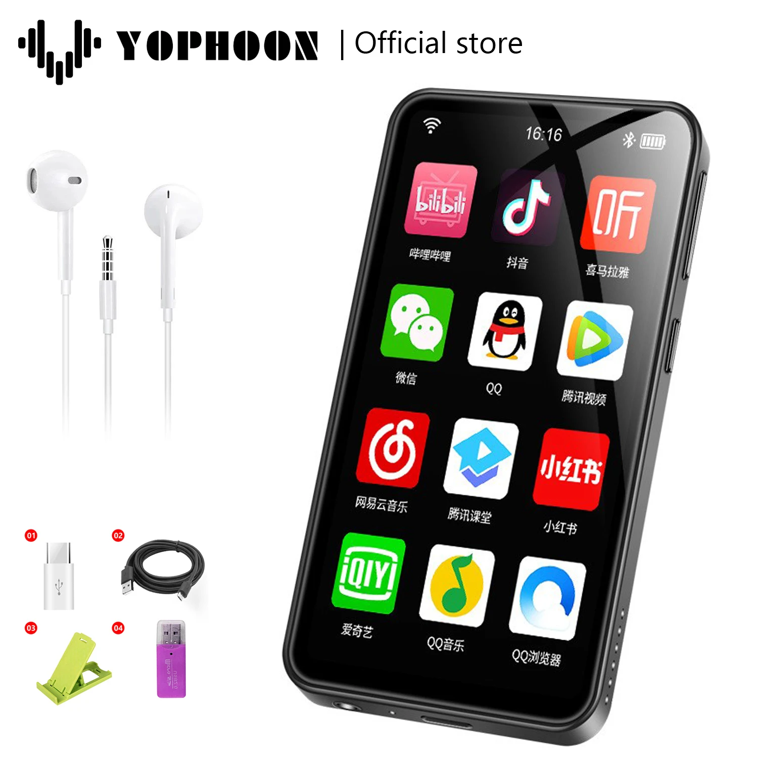 3-6-Android-Player-WiFi-MP4-Player-with-Bluetooth-Full-Touch-Screen ...