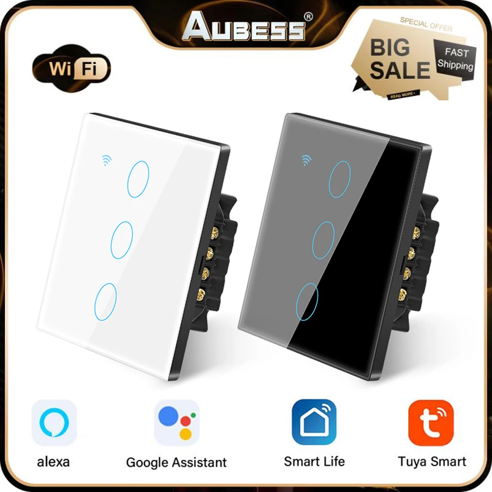 TUYA interruptores inteligentes con WiFi, 1/2/3/4 entradas, interruptor ...