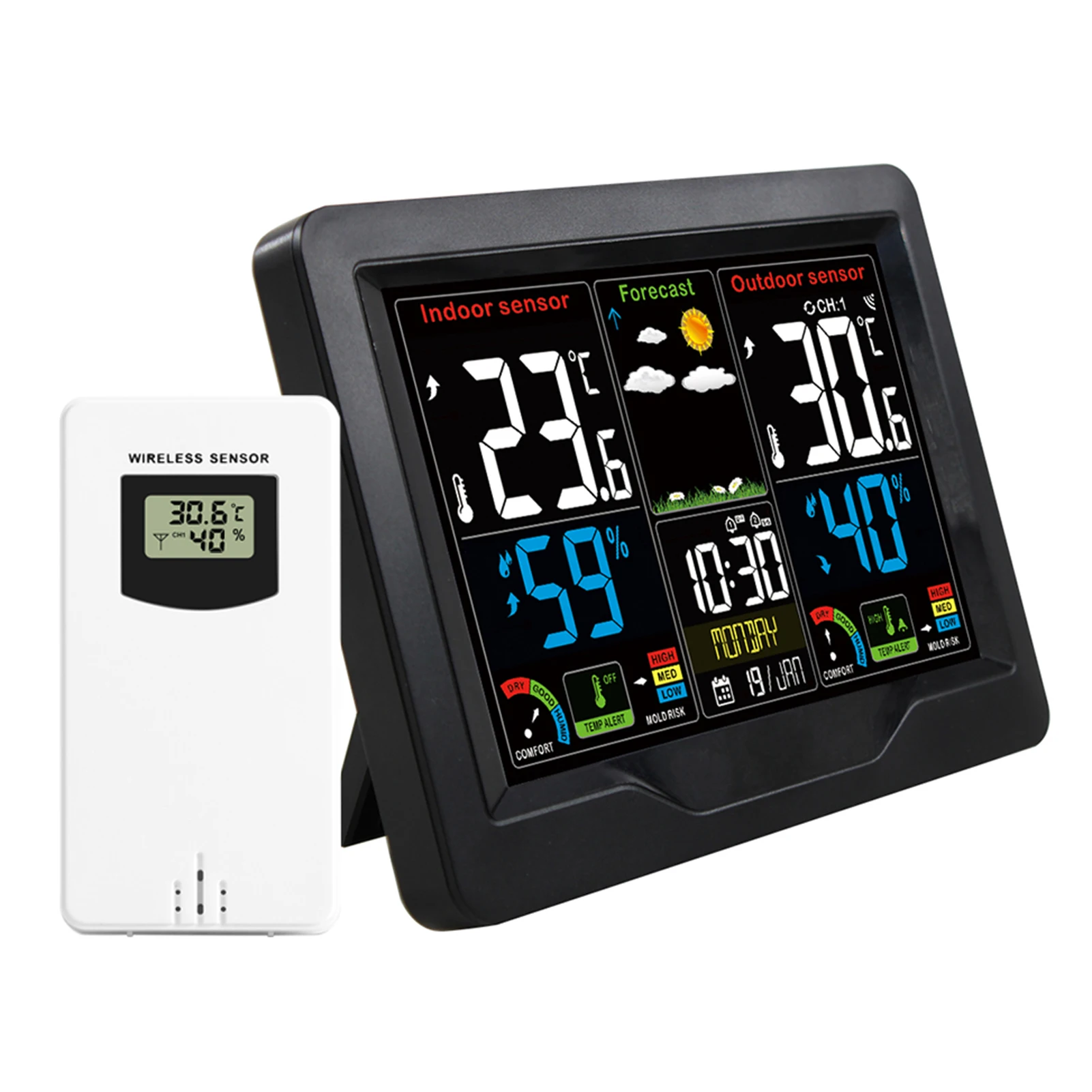 Digital-Weather-Station-Clock-Indoor-Outdoor-Temperature-and-Humidity ...