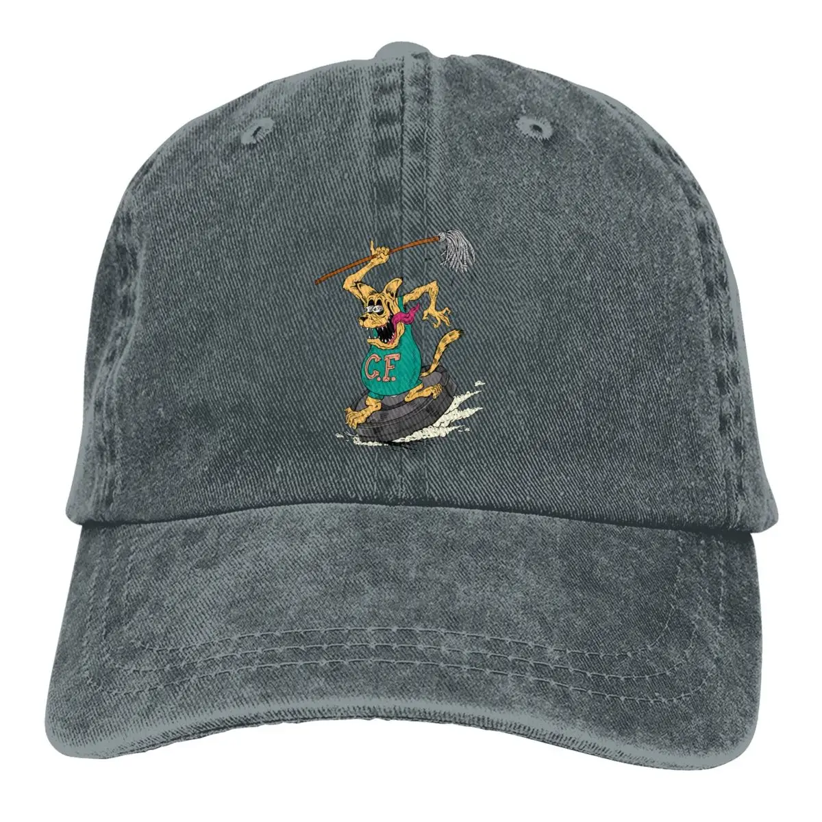 Washed-Men-s-Baseball-Cap-CatFink-Yellow-Cat-Trucker-Snapback-Caps-Dad ...