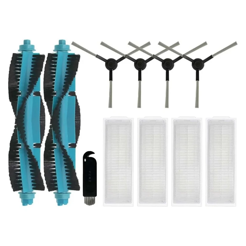 For-Proscenic-M6-PRO-Robot-Vacuum-Cleaner-Main-Brush-Side-Brush-Hepa ...