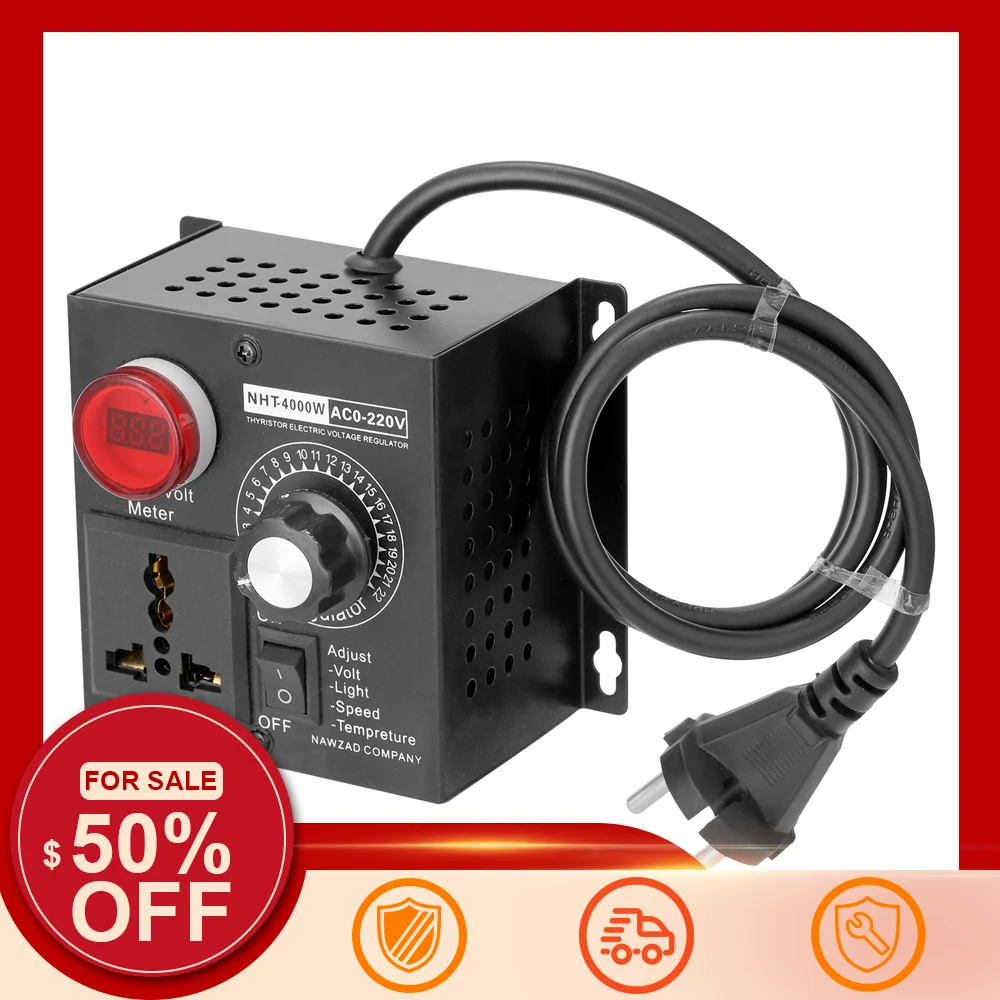Compact-Variable-Voltage-Controller-AC-220V-4000W-Portable-Speed ...