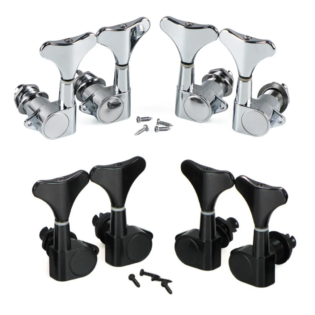 FLEOR-4pcs-Bass-Tuning-Pegs-2x2-Sealed-Tuning-Keys-Machine-Heads-Tuners ...
