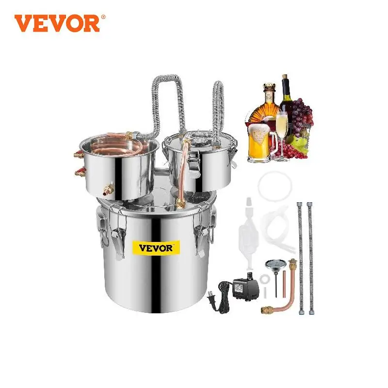 VEVOR-3-5-8-Gal-Stainless-Steel-Alcohol-Distiller-with-Copper-Tube ...