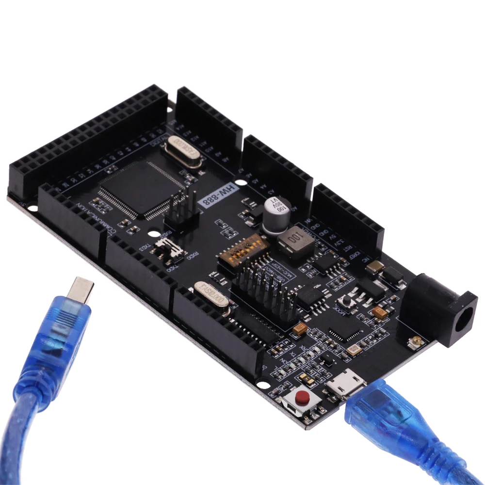 Placa De Desenvolvimento Arduino Mega R3 Mega2560 Duplo Escudo Parafuso Side Pro Mini 2560 Wifi
