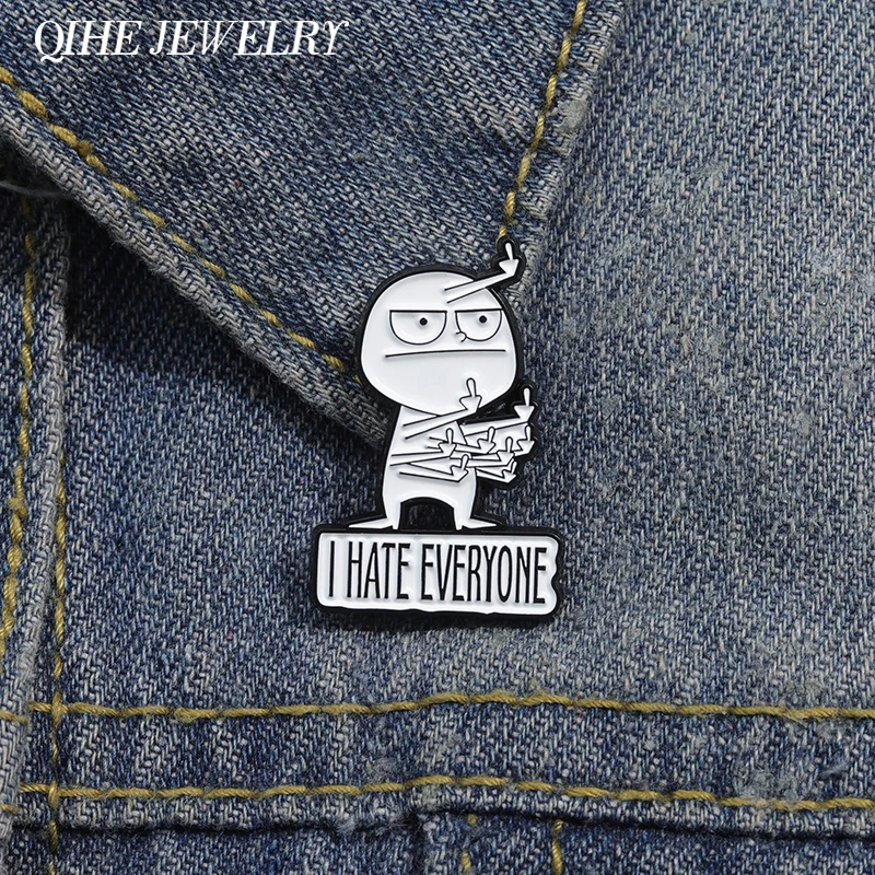 I-Hate-Everyone-Brooch-Enamel-Pins-Funny-Creative-Character-Brooches ...