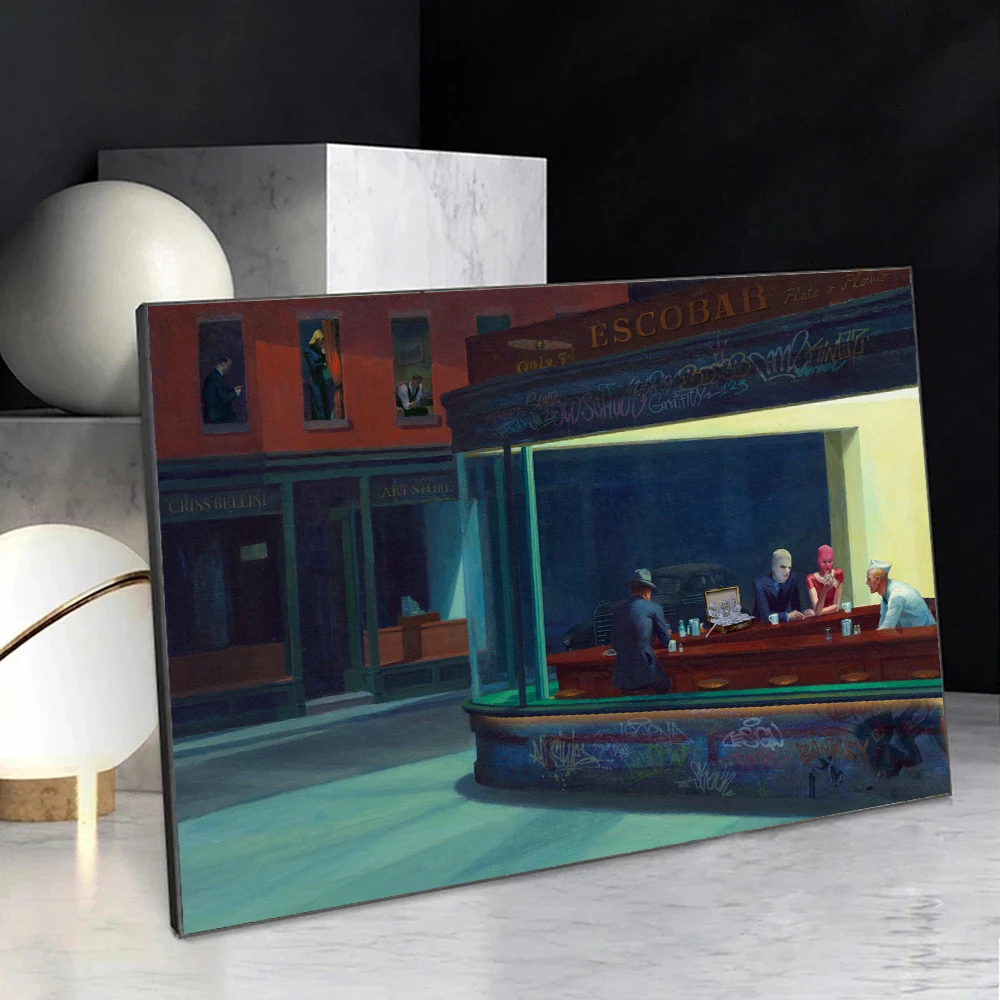 Nighthawks Edward Hopper Parody