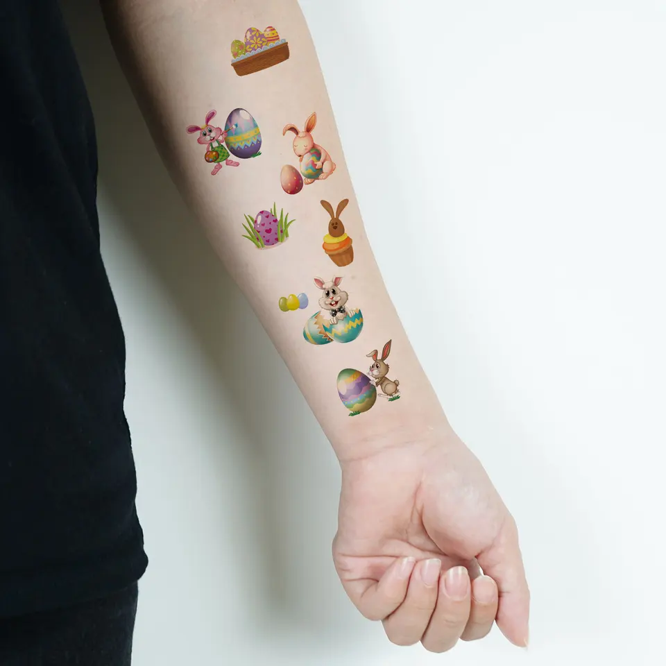 Decoración Pascua Niños Tatuajes Temporales De Pascua Para Niños - 20 ...