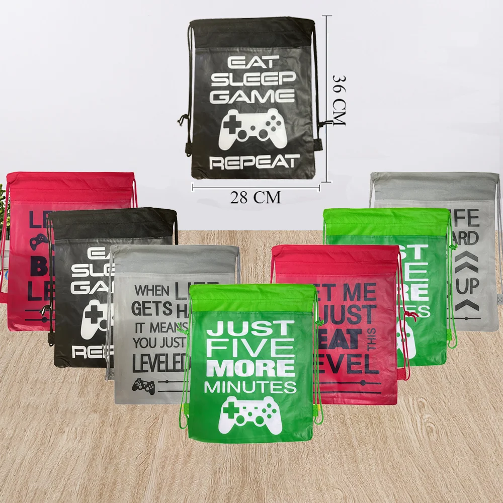 12-20-30pcs-Hot-Video-Game-Storage-Bag-Nonwoven-Game-On-Drawstring-Bags ...