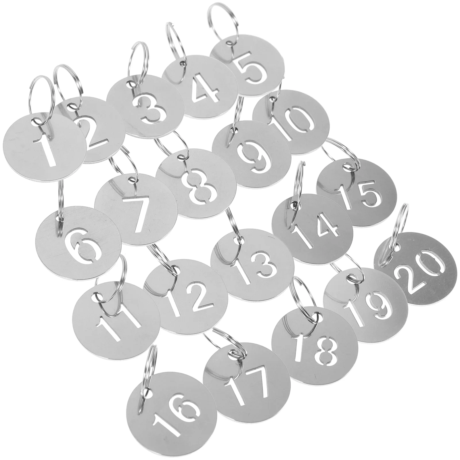 20-Pcs-Stainless-Steel-Number-Plate-Key-Label-Tags-Chain-Labels-Round ...