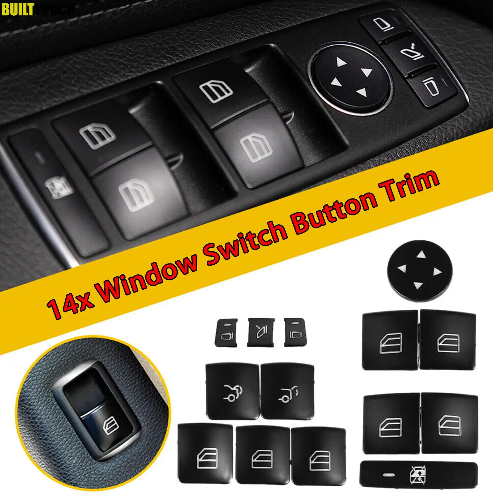 14Pcs-Car-Parts-Car-Accessories-Window-Switch-Button-Repair-Stickers ...
