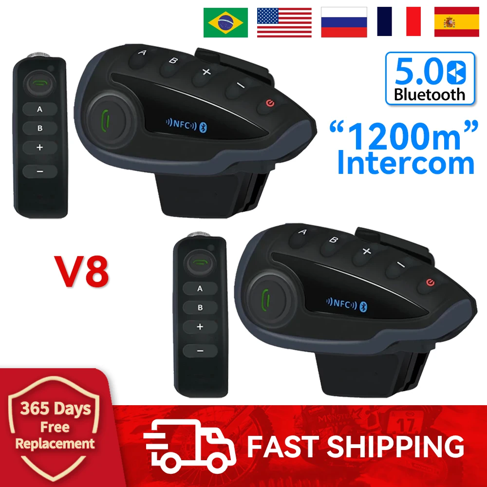 V8-Intercom-Waterproof-Bluetooth-5-0-Motorcycle-Helmet-Interphone ...
