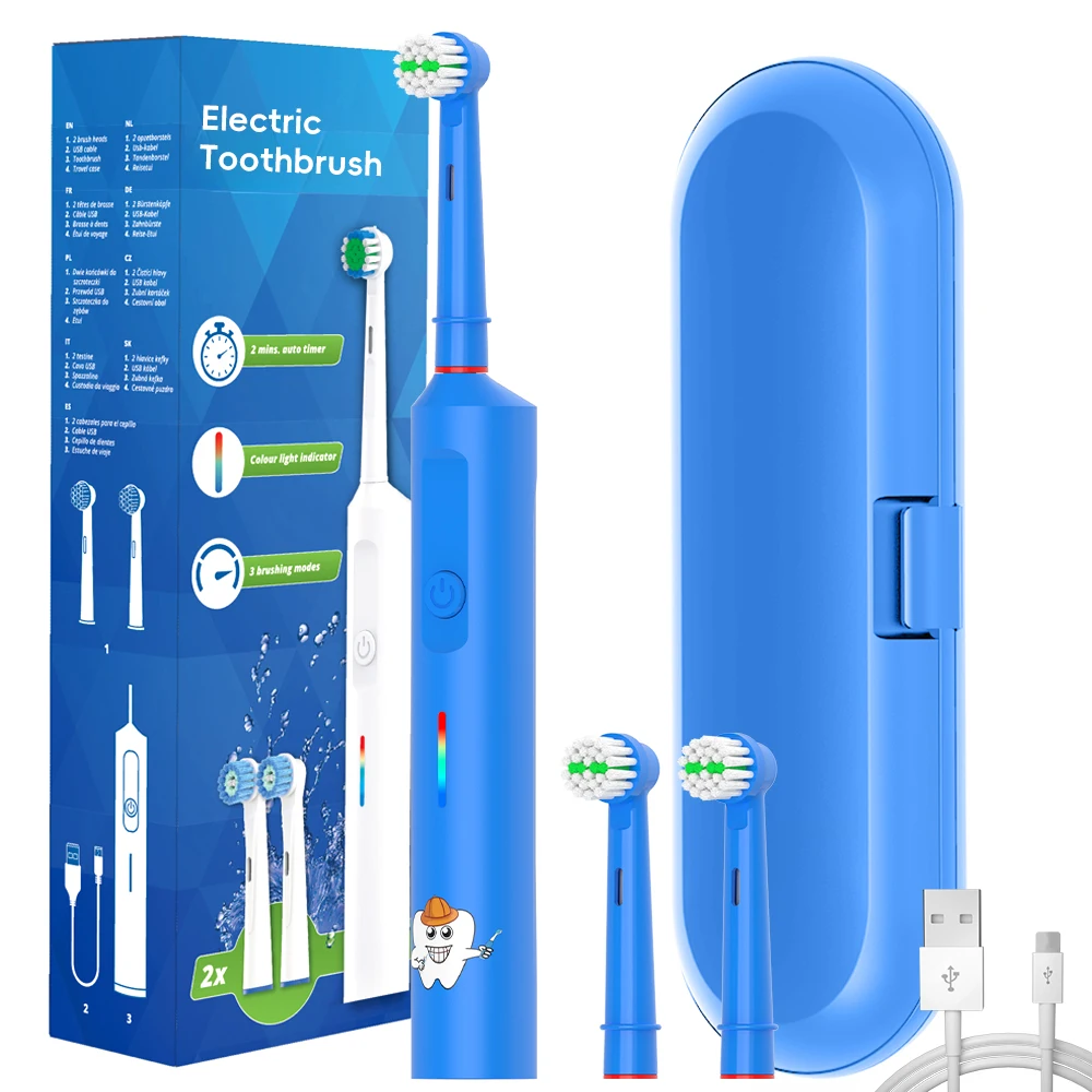 Intelligent-Rotary-Electric-Toothbrush-Rechargeable-Rotating ...