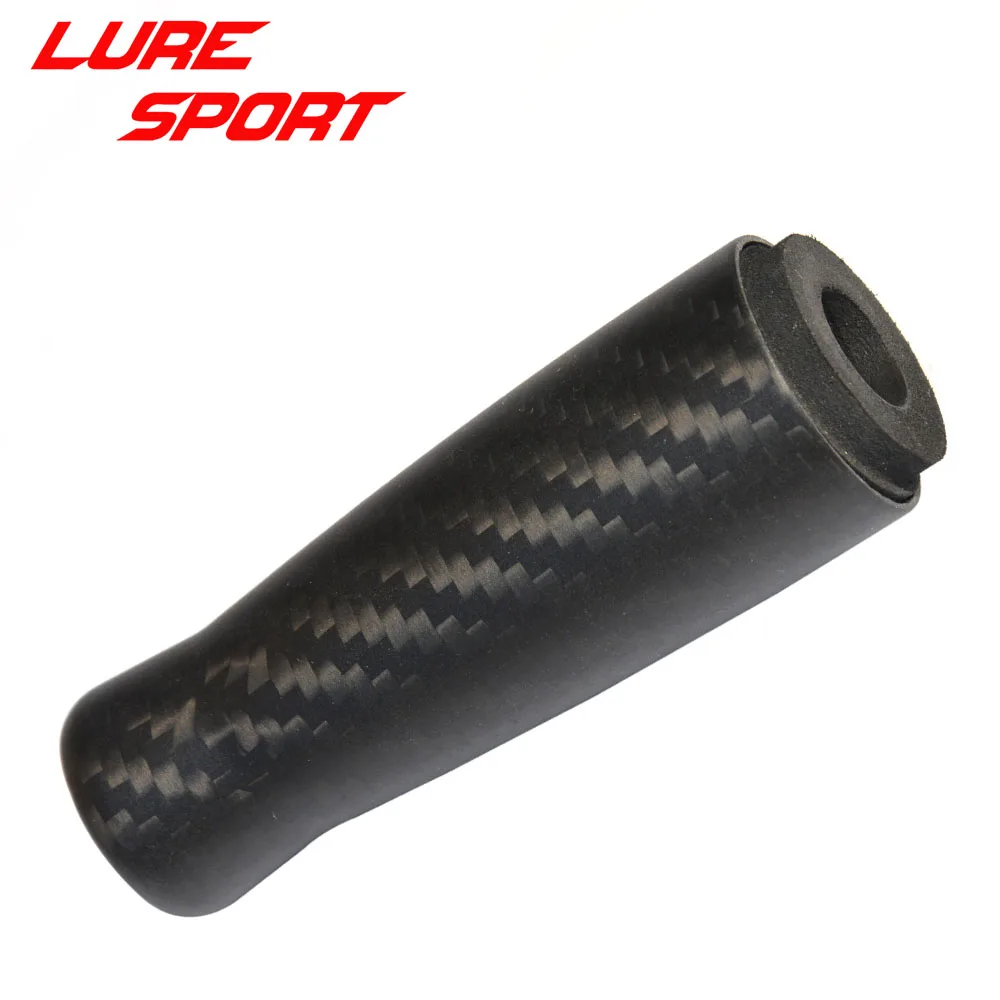 LureSport 2pcs woven 3K Carbon Grip Taper shape 76mm 53mm handle EVA in butt side Rod Building ...