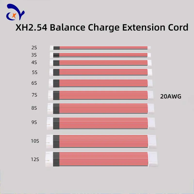 2PCS-2S-12S-Lithium-Battery-Silicone-Cable-Balance-Head-Charging ...