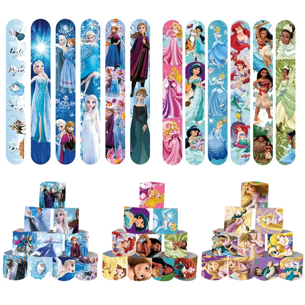 10Pcs-Disney-Princess-Birthday-Party-Favors-Slap-Bracelet-Frozen-Elsa ...