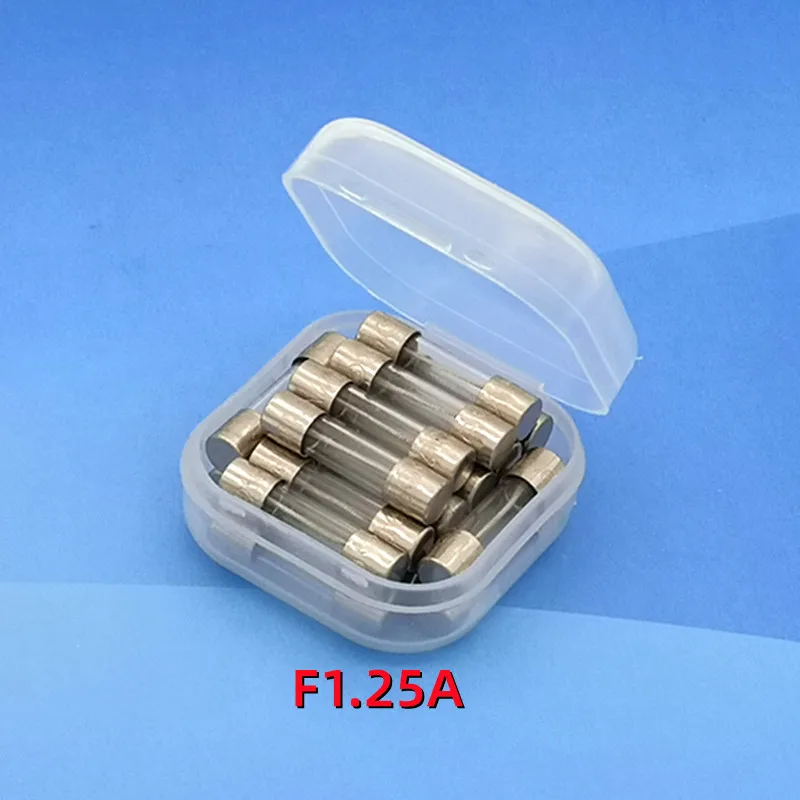 (20 pcs/lot) F1.25A 250V 5 x 20mm Quick Blow Glass Tube Fuse, UL VDE RoHS Approved,1.25A, 1.25Amp.