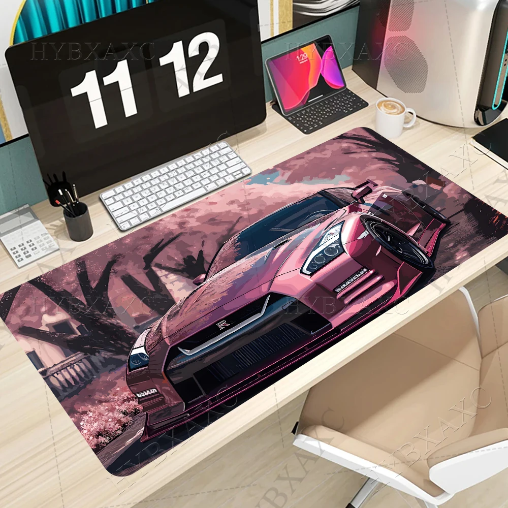 GTR Sports Car Mouse Pad XL Gaming Accessories Office Gamer Keyboard ...