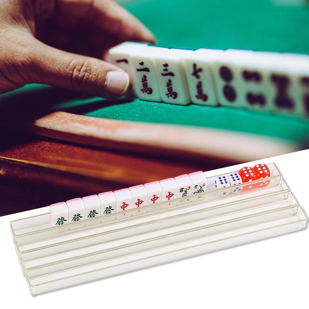 4pcs-Portable-U-shape-Broad-Ruler-Mini-Mahjong-Holder-Travel-Mahjong ...
