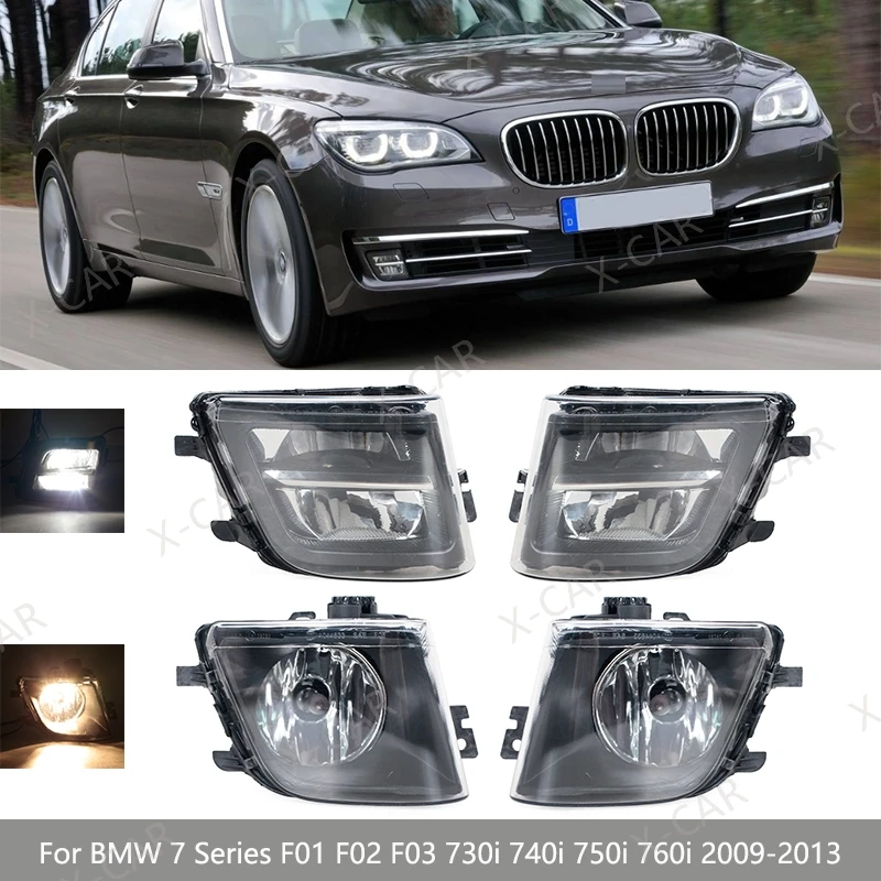 Front Bumper Foglight Foglamp For BMW 7 Series F01 F02 F03 730i 740i ...