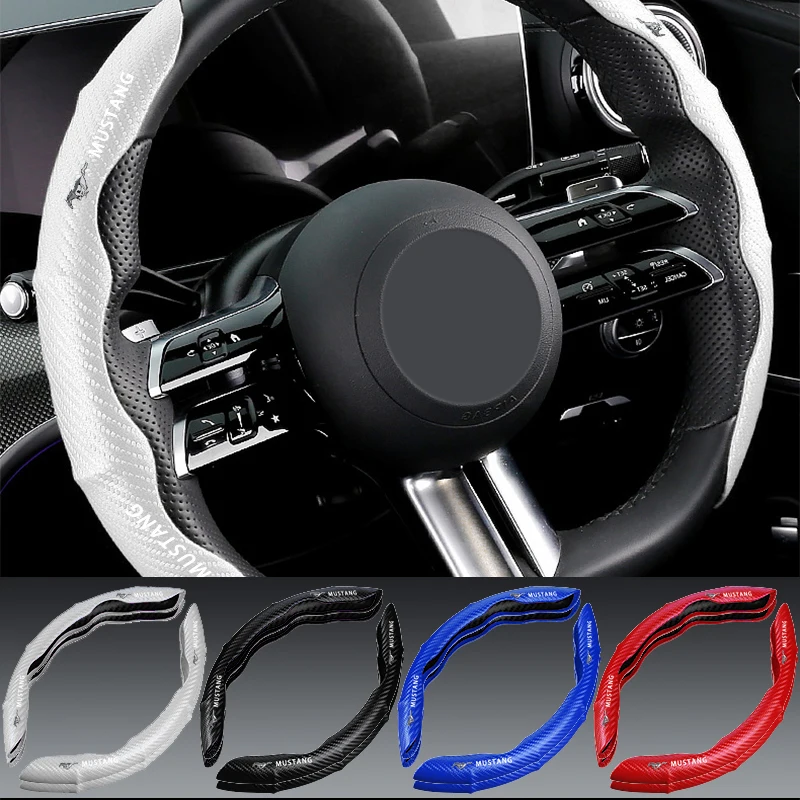 Car-Steering-Wheel-Cover-Car-Logo-Carbon-Fiber-Steering-Wheel-Cover-For ...
