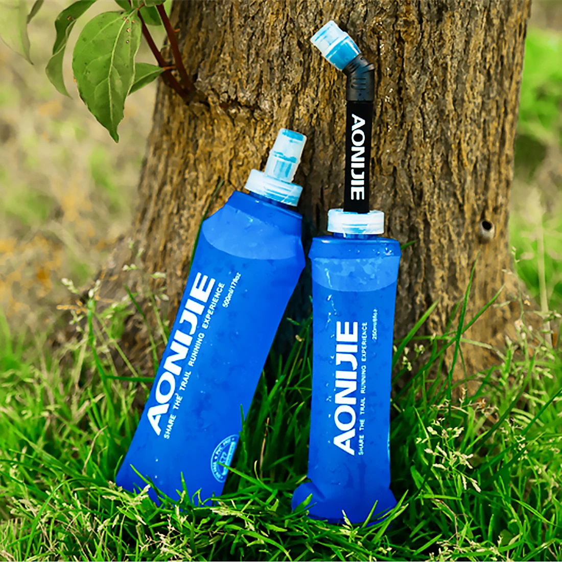 AONIJIE Foldable Silicone Soft Flask Water Bottles Outdoor Camping ...