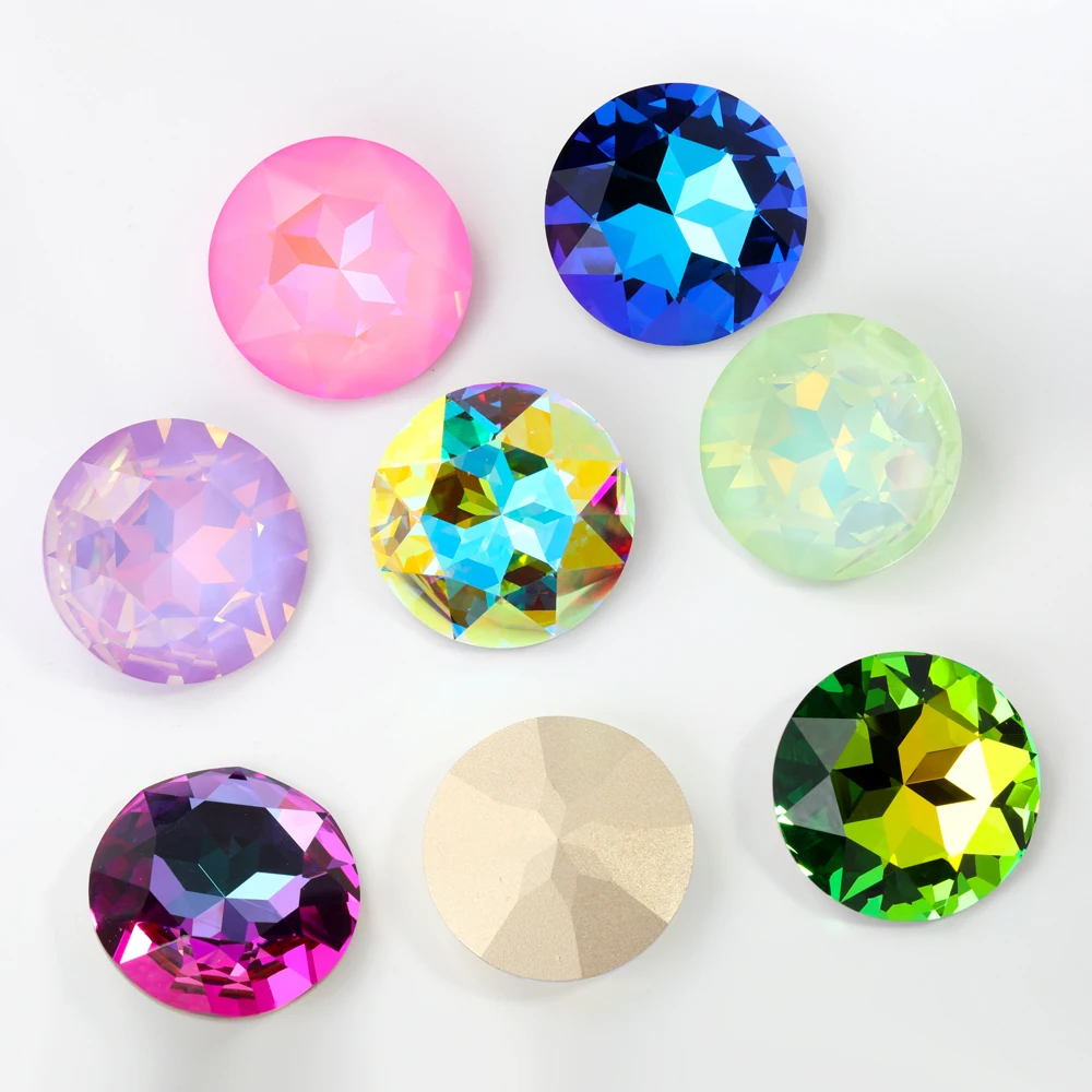 35mm-1201-Round-Fancy-Stones-Glitter-DIY-Craft-Parts-Pointback-Glass ...