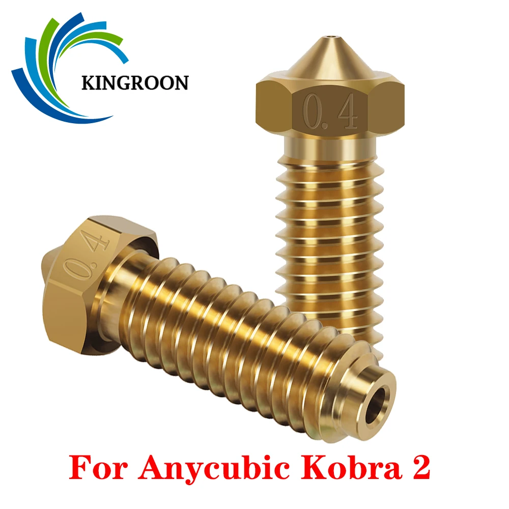 For Anycubic Kobra 2 Volcano Nozzle 0.4 0.6mm Brass Nozzles High Flow ...