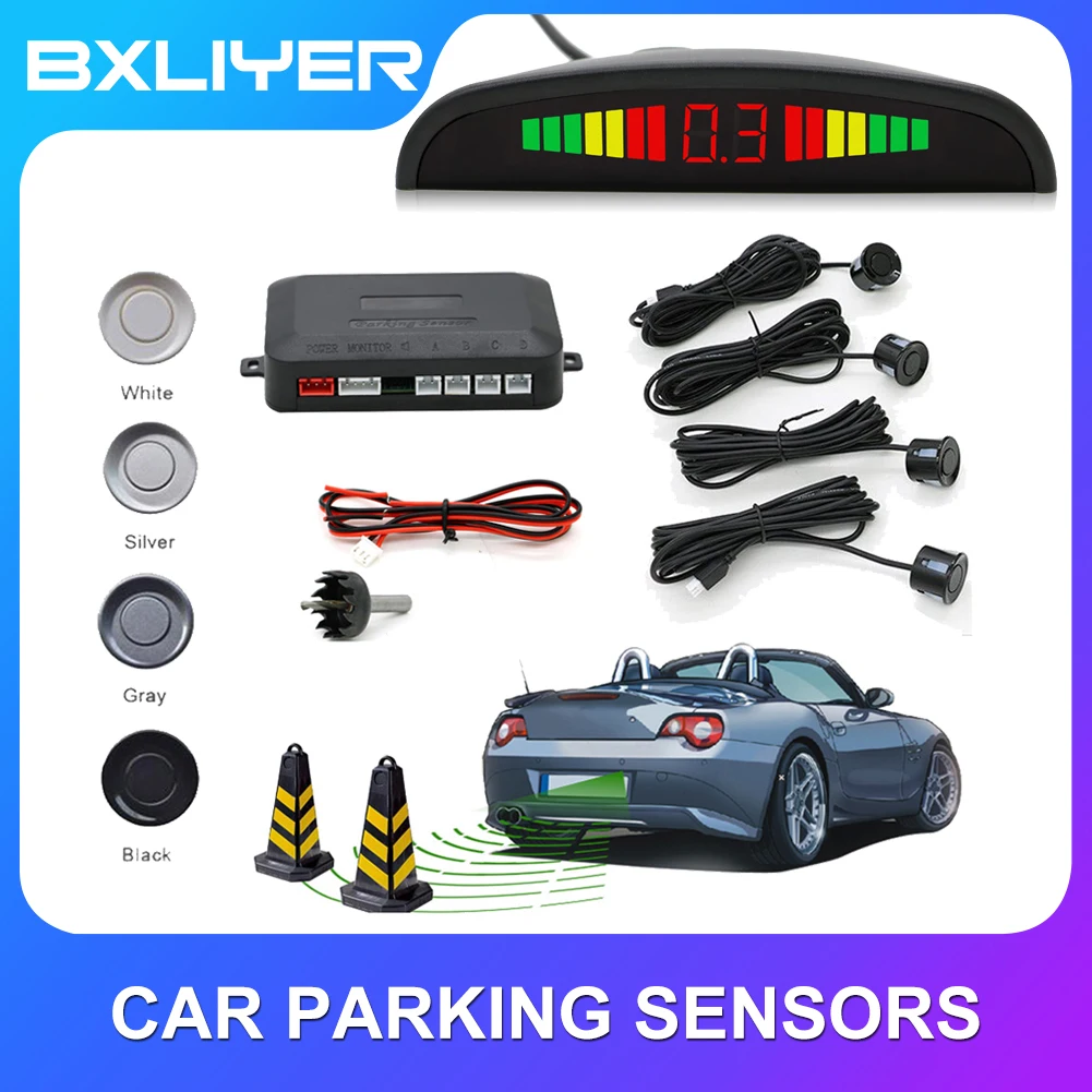 One-Set-Led-Parking-Sensor-Auto-Car-Detector-Parktronic-Display-Reverse ...