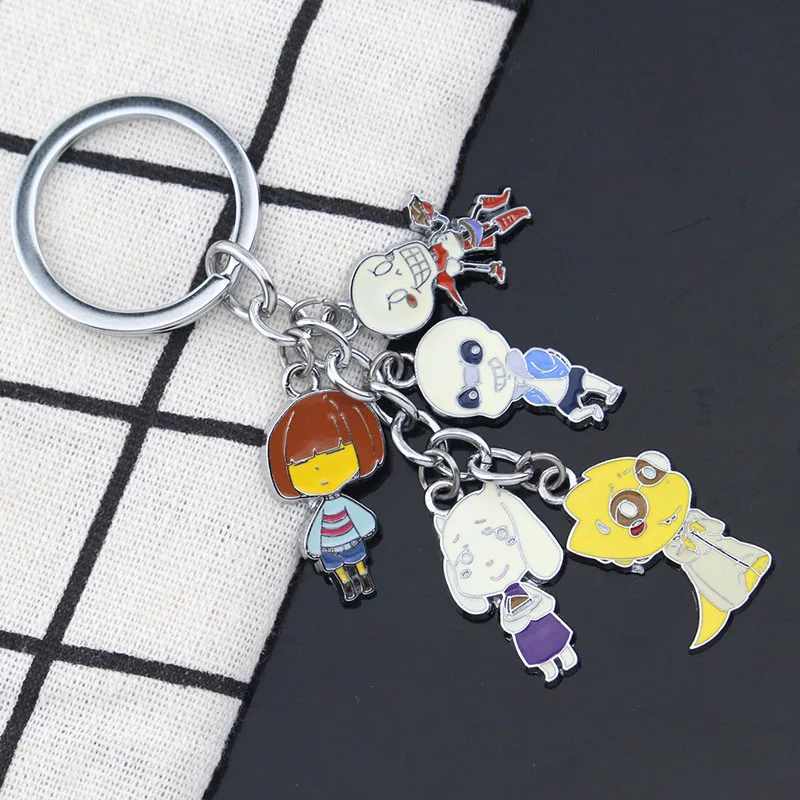Anime-Game-Undertale-Metal-Keychain-Frisk-Sans-Toriel-Papyrus-Alphys ...