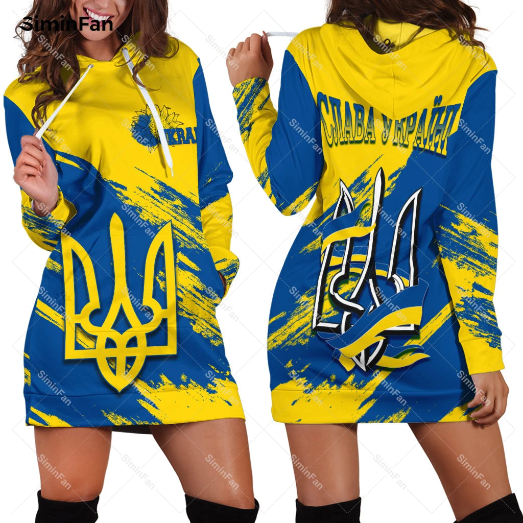 Ukraine-Ukrainian-3D-Printed-Women-Hoodie-Dress-Female-Pocket-Hooded ...