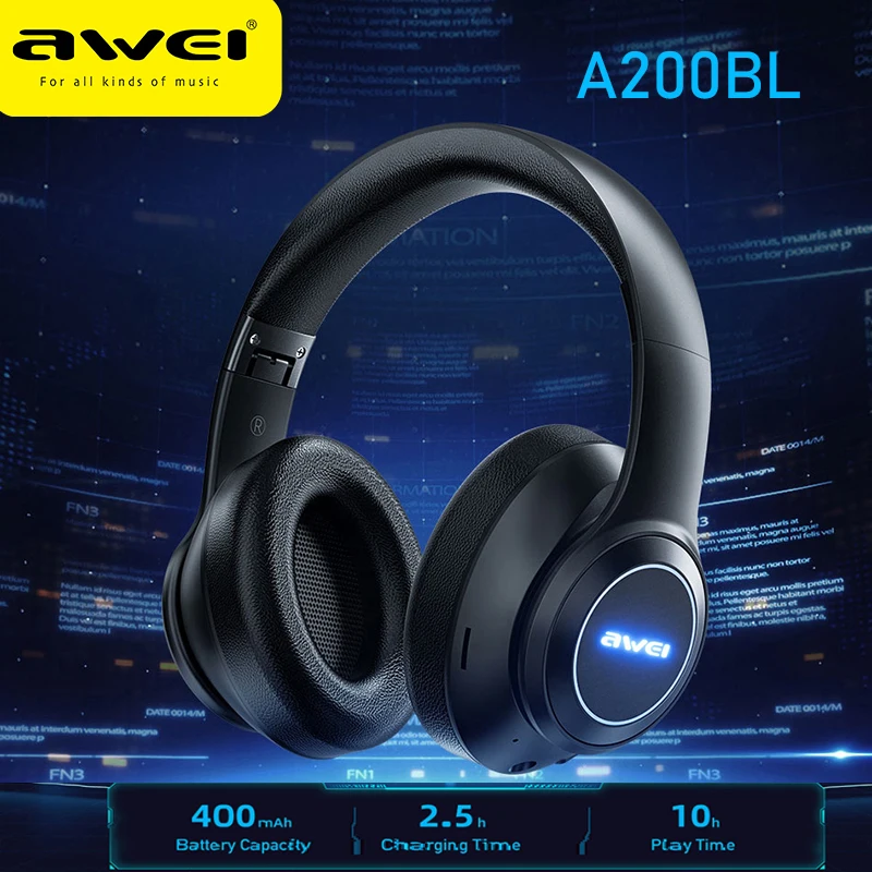 Awei Wireless Bluetooth Headset | Bluetooth Wireless Headset 5.3 ...