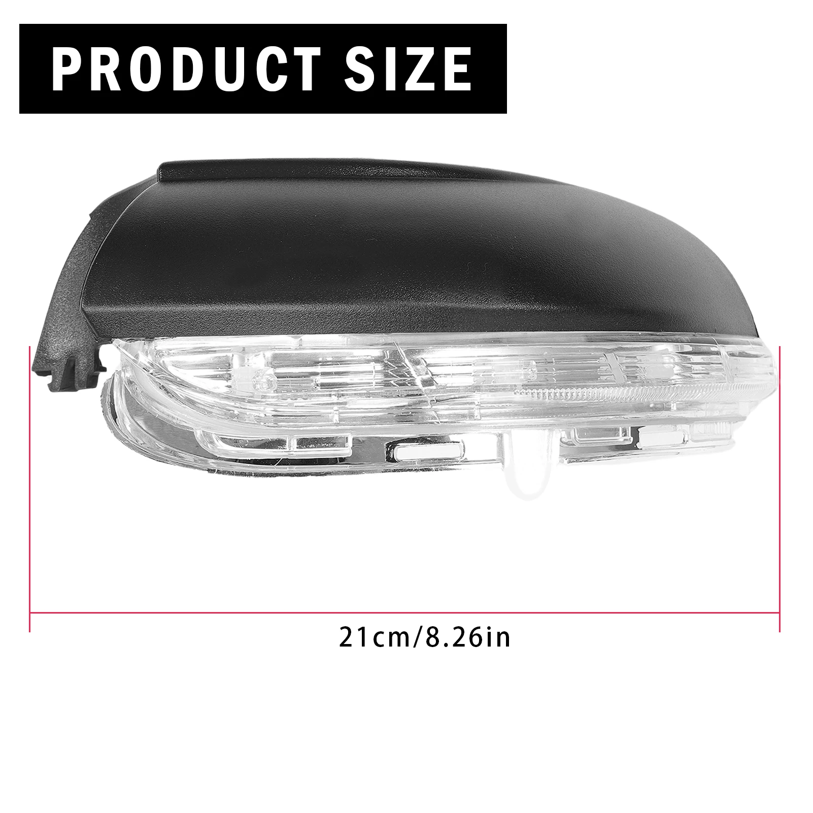 Led Mirror With Bulbs TAKPART Wing Mirror Indicator Turn Signal Lens ...