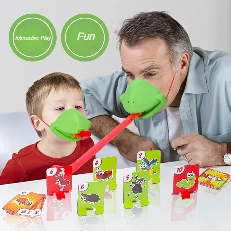 Sticks-Out-Tongue-Board-Game-Chameleon-Lizard-Mask-Parent-child ...