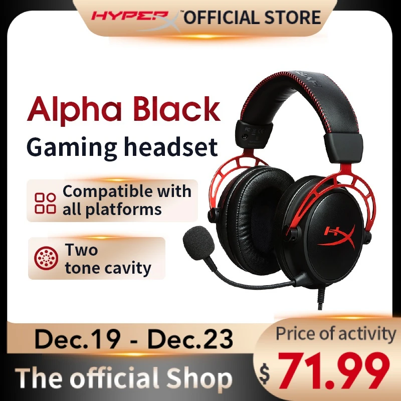 Original HyperX Cloud Alpha Gaming Headset Wire And Wireless E sports ...