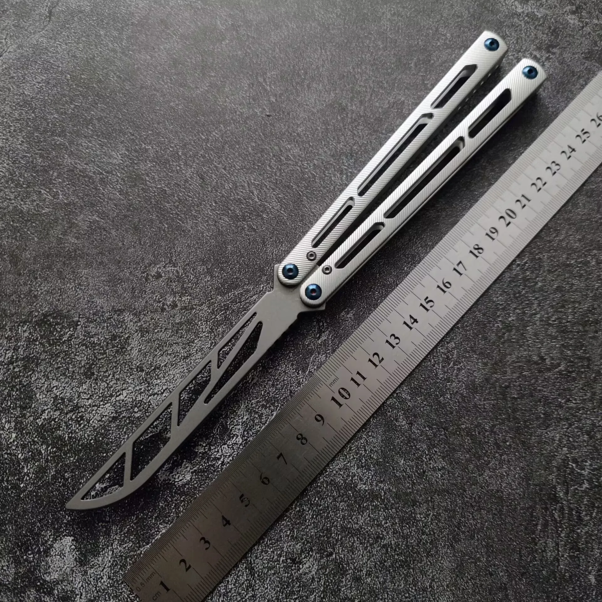 2023-TITUS-Tsunami-Butterfly-Training-Trainer-Knife-VG10-Blade-7075 ...