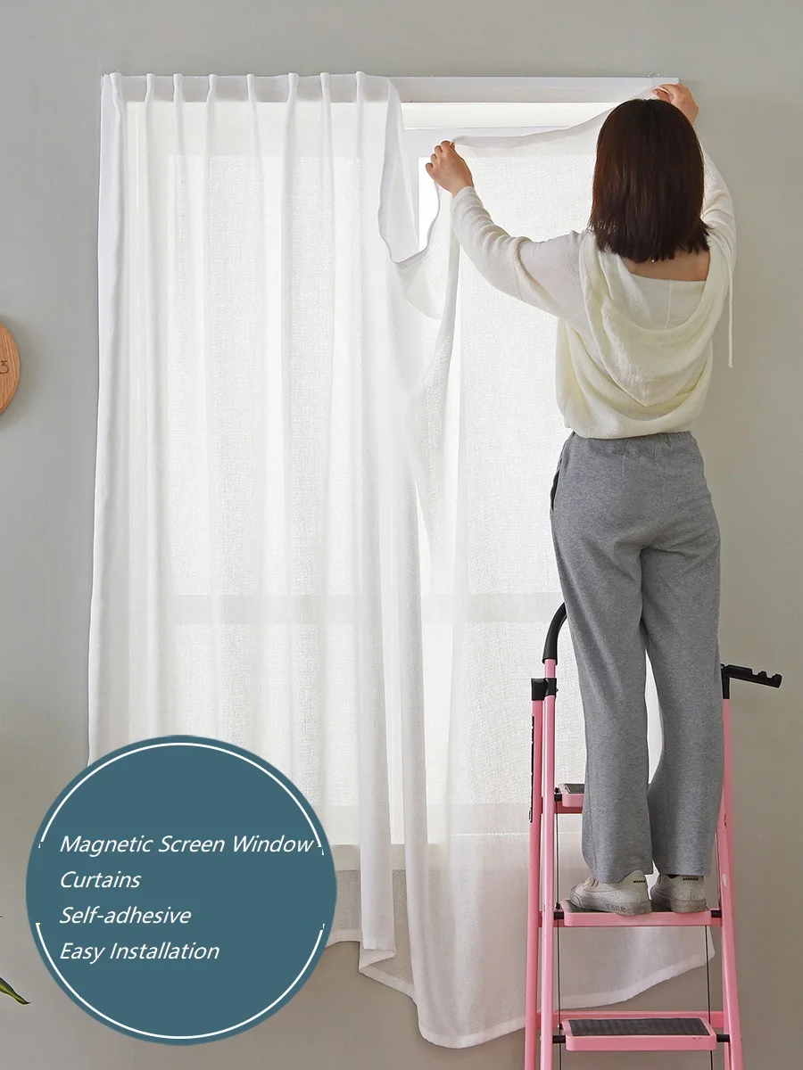 New-Magnetic-Screen-Window-Curtains-Easy-Installation-Window-Screen ...