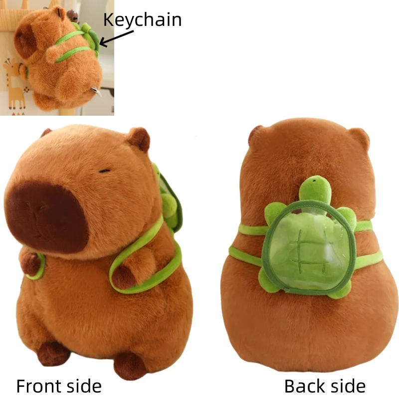 Lotus leaf Capybara Plush Toy Turtle Oyster Bee Bckpack Capibara ...