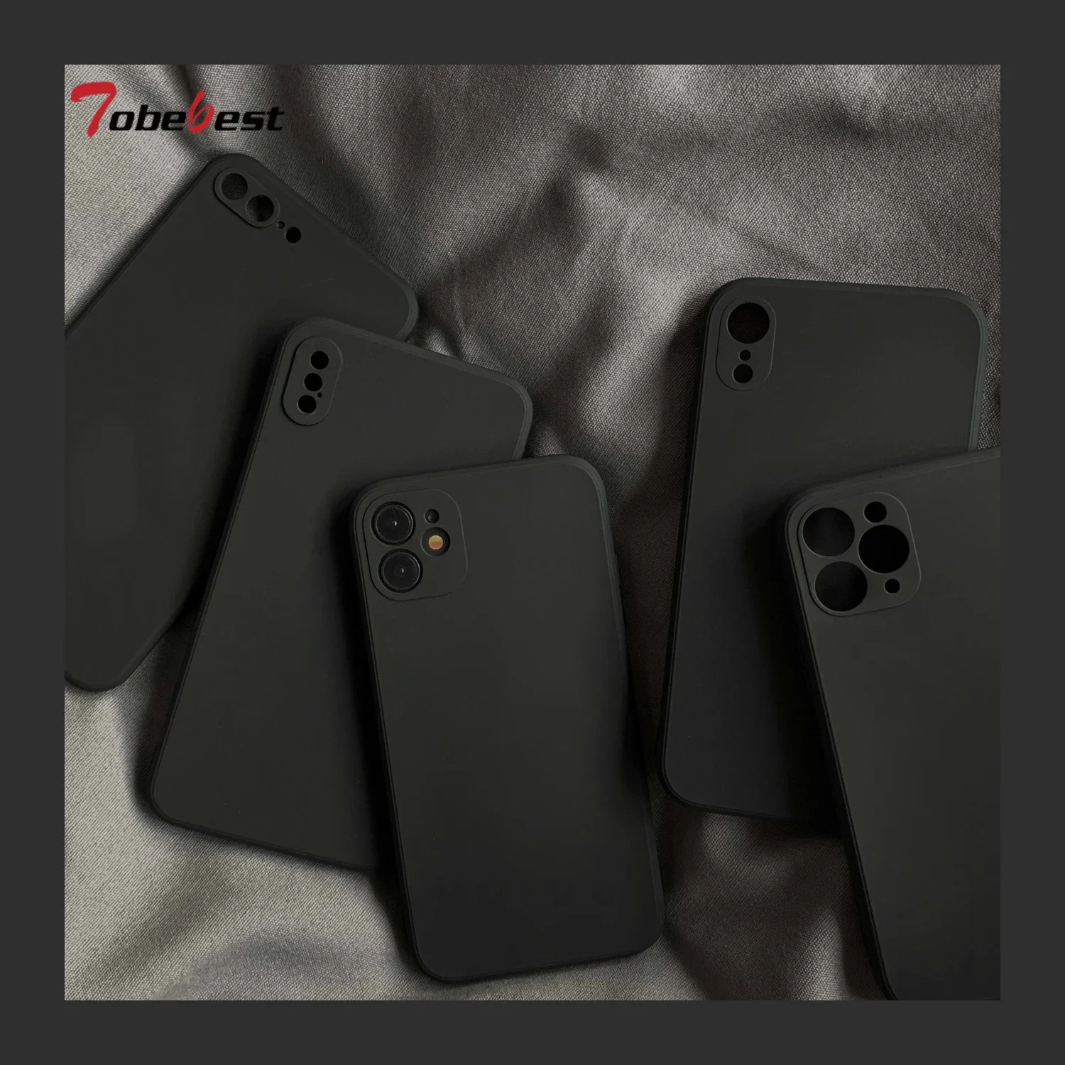 Black-Liquid-Silicone-Phone-Case-for-IPhone-13-12-11-14-15-Pro-XS-Max ...